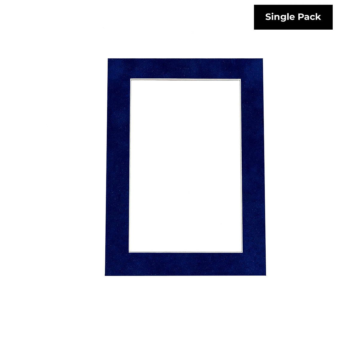 8x11 Mat Bevel Cut for 5.5x8.5 Photos - Acid Free Brooke Blue Suede Precut Matboard - For Pictures, Photos, Framing - 4-ply Thickness