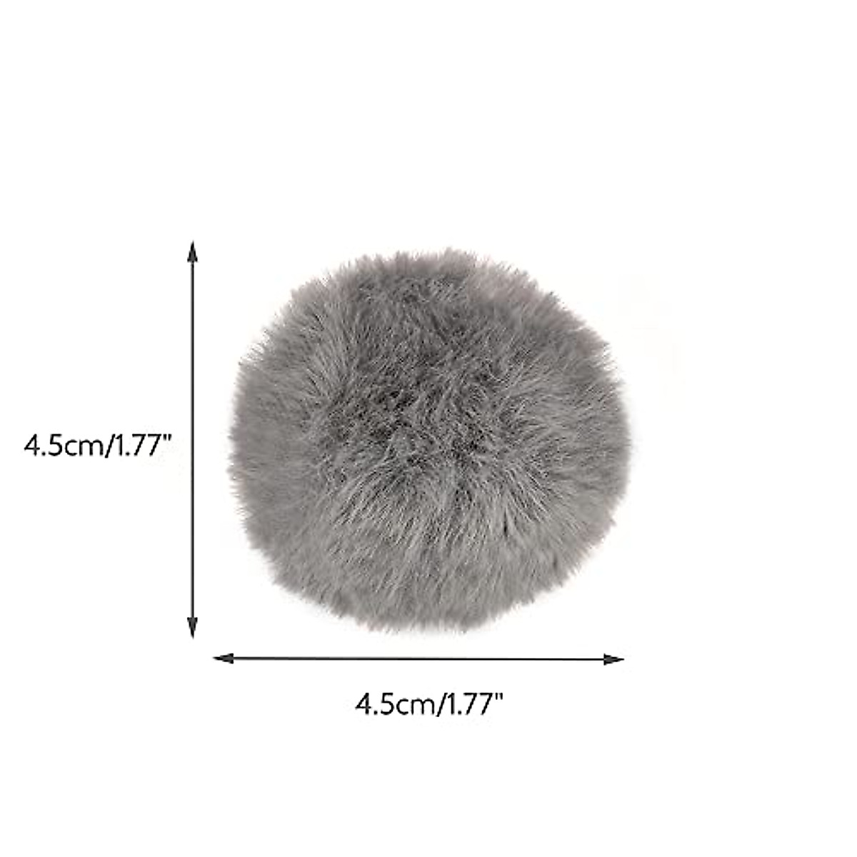 CHIWAVA 24PCS 1.8" Catnip Furry Cat Toys Ball Soft Pom Pom Balls Kitten Chase Quiet Play Assorted Color