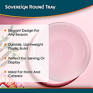 Maryland Plastics Catering Tray- 18" | Clear | Round | 1 Pc.