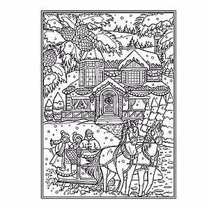 Creative Haven Country Christmas Coloring Book (Adult Coloring Books: Christmas)