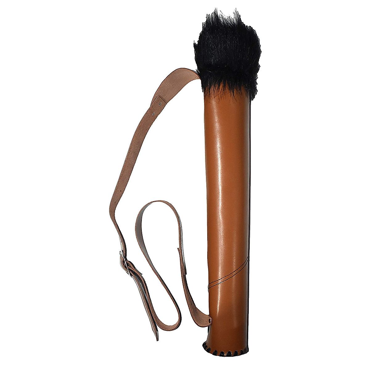 UNIVERSE ARCHERY Back Arrow Quiver | Genuine Cowhide Leather Arrow Holder | Traditional Handmade Quiver for Hunting & Archery Sports | Lightweight & Comfortable