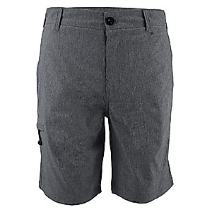 Facitisu Mens Waterproof Amphibian Workout Shorts Casual Athletic Golf Short Pants (Grey, 34)