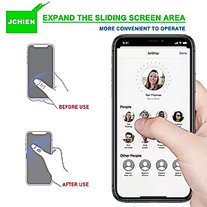 Cell Phone Ring Holder - JCHIEN Transparent Universal Finger Kickstand Cell Phone Ring Stand Holder Compatible with iPhone Samsung Smartphones