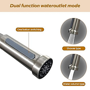 33 inch Kitchen Sink, TECASA Drop-in or Undermount Sink with Faucet Combo, Dual Mount Single Bowl T304 Grade Stainless Steel Sink