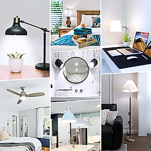 PARTPHONER A19 LED Light Bulb, 100 Watt Equivalent LED Bulbs, 13W Daylight White 5000K, 1500LM, E26 Standard Base Non-Dimmable White LED Light Bulb, CRI 85+, 4-Pack