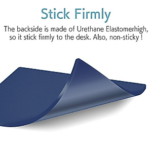 ELECOM Soft Leather Mouse Pad Large Size/PU Leather/Anti Skid/Soft/Precise Control Navy MP-SL02NV