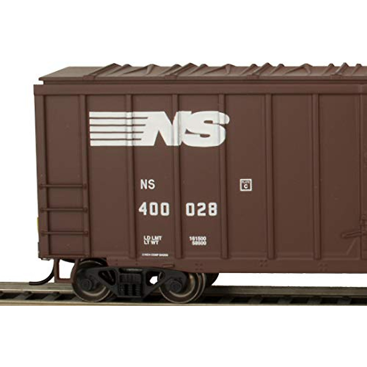 Bachmann Trains - 50' Outside Braced Box Car with Flashing End of Train Device - Norfolk Southern #400028 - HO Scale