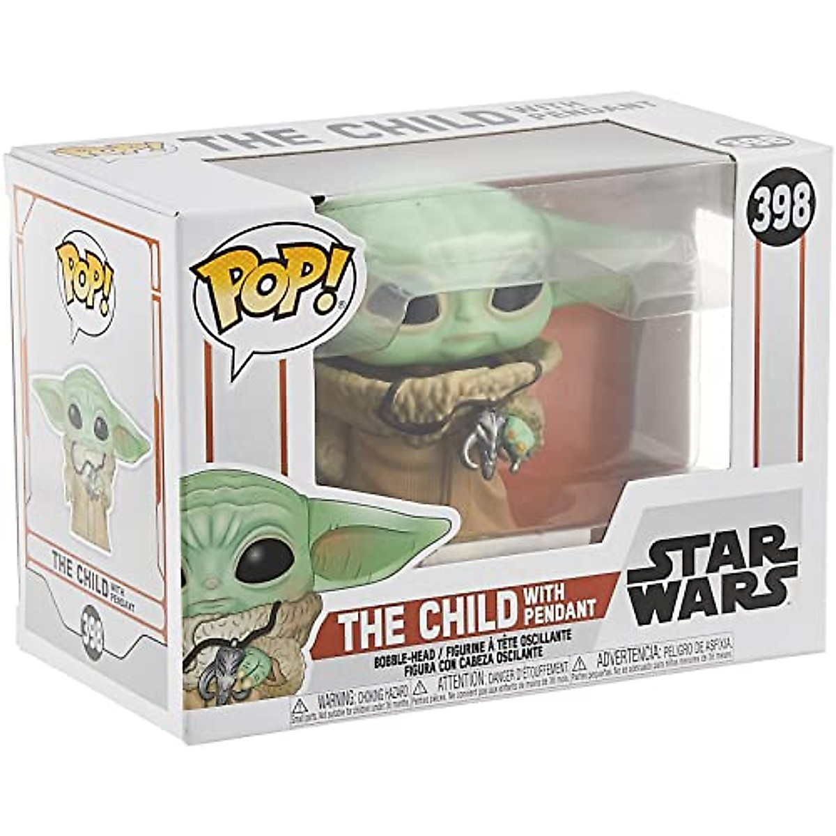 Funko Pop! Star Wars: The Mandalorian - The Child with Necklace Vinyl Figure, Fall Convention Exclusive Action Figure
