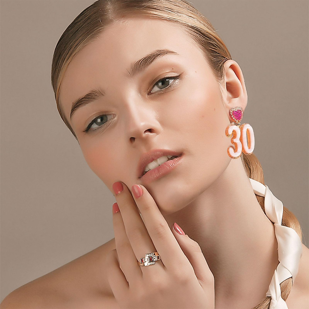 30th Birthday Earrings, Finally 30th Birthday Gifts Idea for Her, Dangle Drop Birthday Earrings for 30 Birthday Decorations Gifts Ieda for Women 30 Decorations