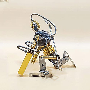 LIANXUE Metal Robot Model Stainless Steel Joint Mobility Robots for Kid Adult Christmas Surprise Gift Collectible Figure Toy Stainless Steel