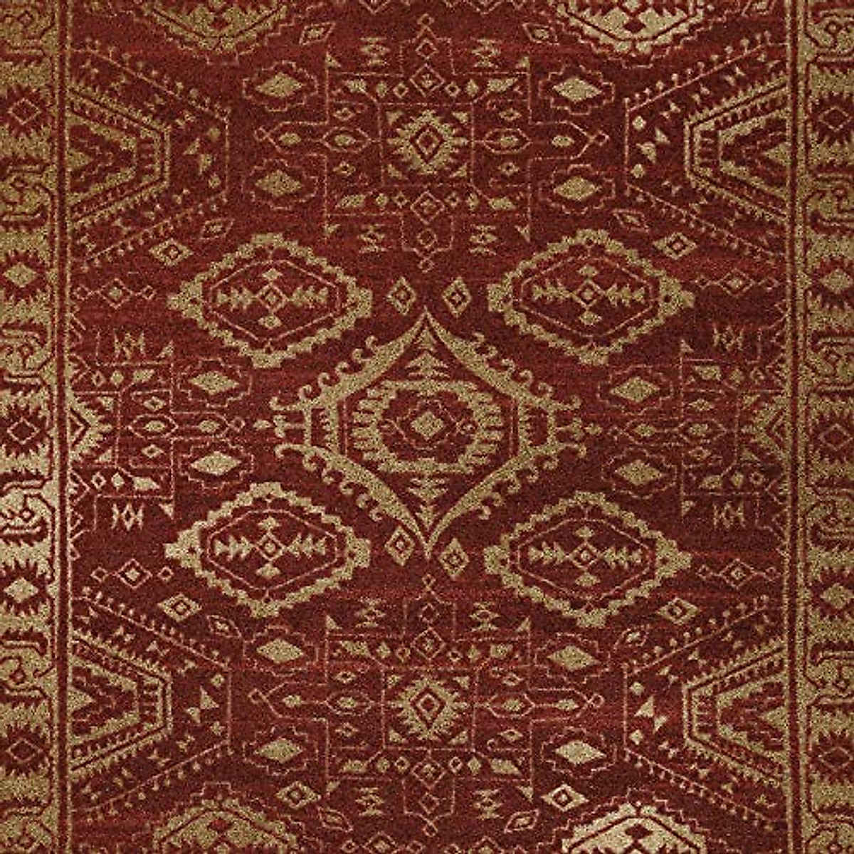Maples Rugs Georgina Traditional Area Rugs for Living Room & Bedroom [Made in USA], 5 x 7, Red/Gold