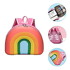 Toyvian Rainbow Backpack Kids girl birthday gift shoulder pack toy backpack School Bag