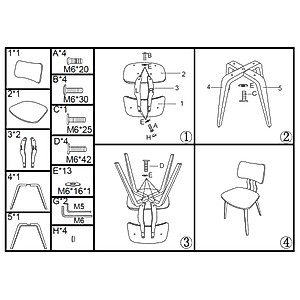 Armen Living Jaguar Mid Century Modern Dining Accent Chair for Kitchen Table Desk Vanity in Grey Fabric and Walnut Wood Finish