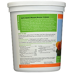 J R Peters Inc 51024 Jacks Classic No.1.5 10-30-20 Blossom Booster Fertilizer