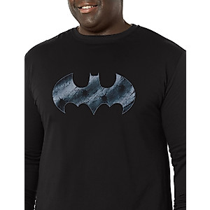 DC Comics Batman Battle Scarred Batman Young Men's Short Sleeve Tee Shirt Black
