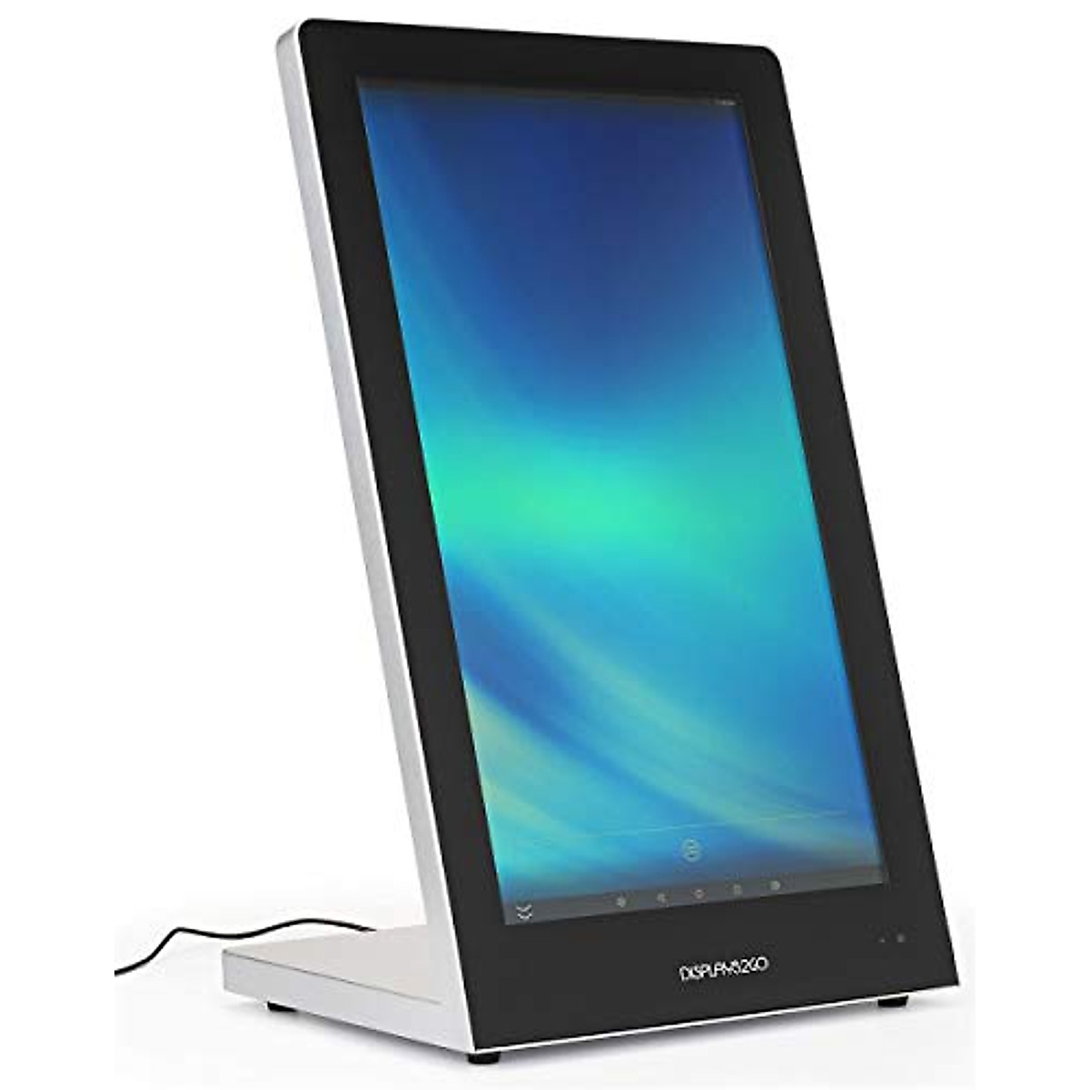 Displays2go Touch Screen Countertop Stand, 10pt PCAP Touch, Media Player - Black (DGCTATCH21)