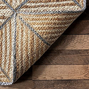 Rugs USA x Lauren Liess Marigold Vintage Tasseled Area Rug, 8' x 10', Brown