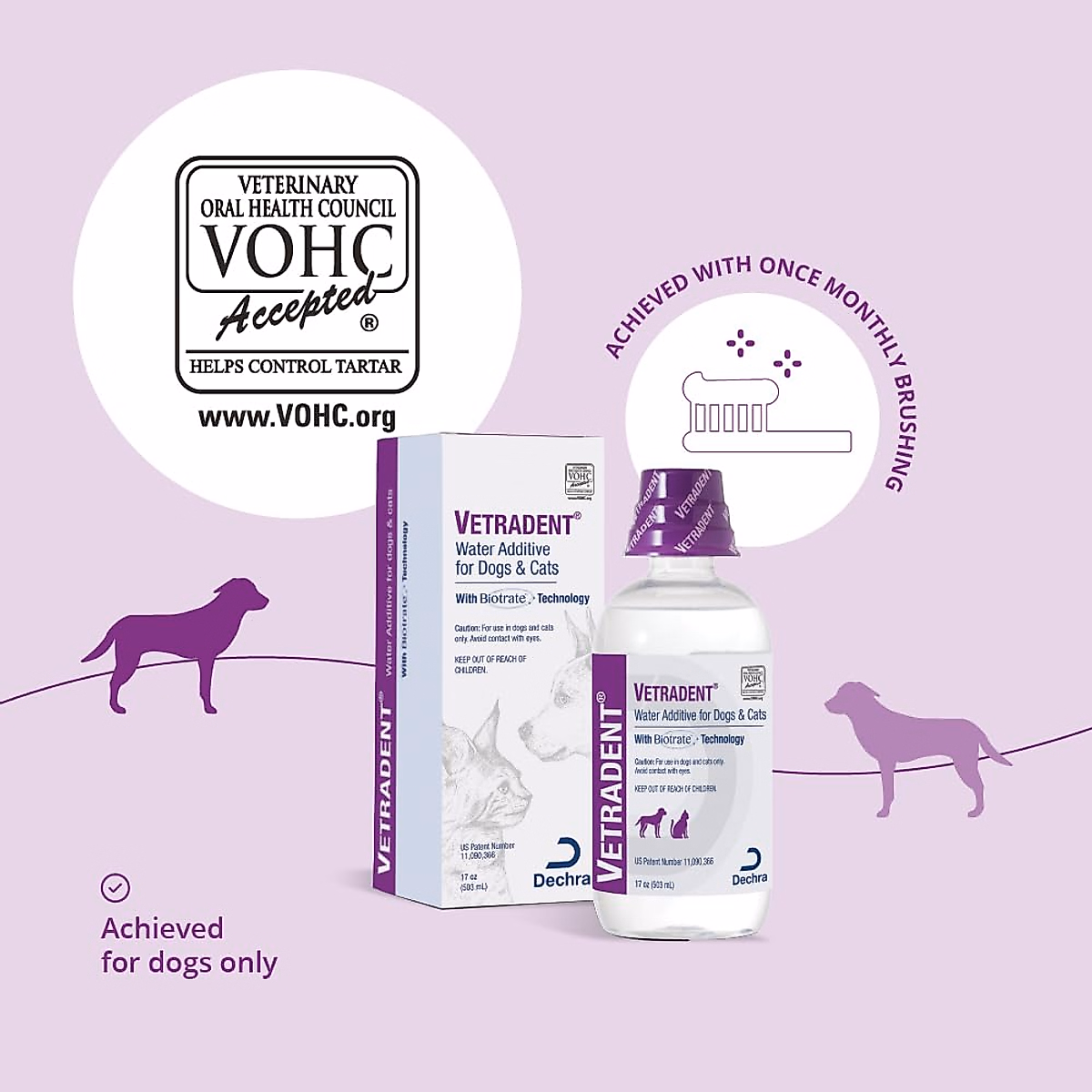 Vetradent® Water Additive for Dogs and Cats, 17 oz