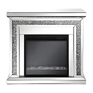 Coaster Home Furnishings Lorelai Rectangular Freestanding Fireplace Mirror