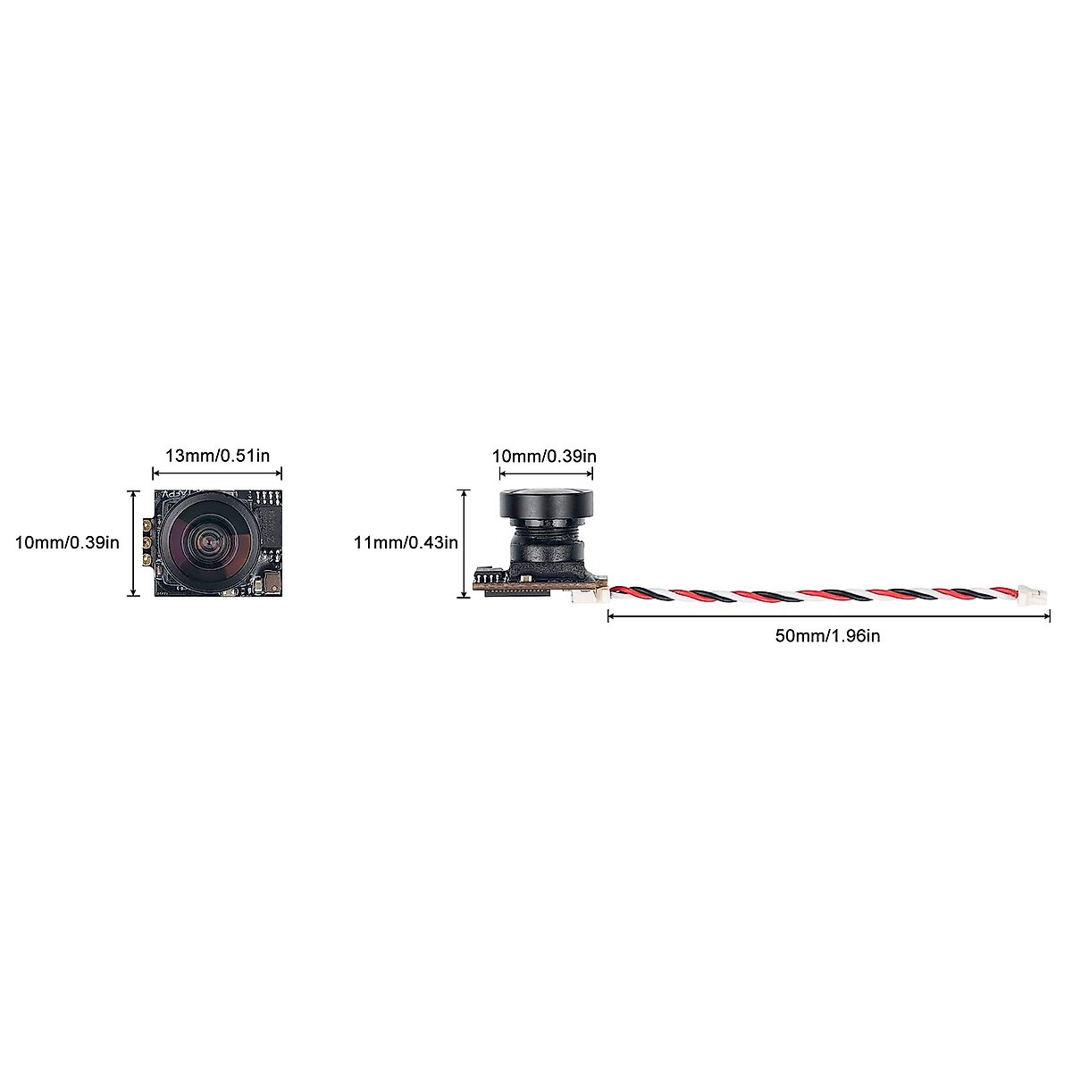 BETAFPV C02 FPV Micro Camera 1/4’’ CMOS Sensor 1200TVL 2.1mm Lens NTSC FOV 160 Degree with Global WDR for Micro Whoop Drone Like Meteor Cetus Series Drones