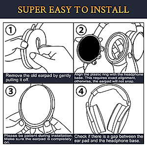 SOULWIT Cooling-Gel Earpads Cushions Replacement for Sennheiser HD650, HD660 S, HD600, HD6XX, HD58X, HD580, HD565, HD545, HD535 Headphones, Ear Pads with Noise Isolation Foam, Added Thickness