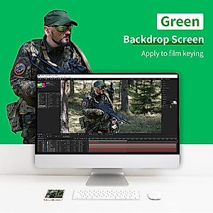 Neewer Photography Backdrop 400W 5500K Continuous Umbrella Studio Lighting Kit 6x9 feet Muslin Chromakey Green Screen and 2.6x3 Meters/8.5x10 Feet Backdrop Stand Support System for Photo Video Shoot