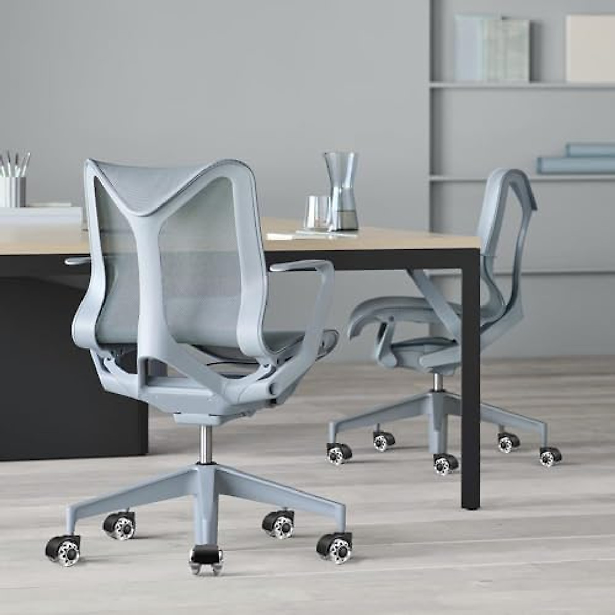 Office Chair Wheels,5 Pack (11x22 mm) Universal Caster Wheels Replacement for All Hardwood and Carpet Floors, Heavy Duty Roller Style Computer Desk Chair Casters