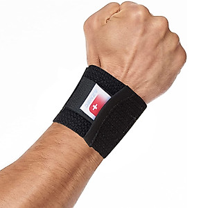 Carpal Tunnel Splint Brace, Support for Arthritis and Tendonitis Pain Relief - Wrist Compression Strap, Fits Left or Right Hand, Adjustable One Size, Good for day-to-day activities and sports. (Black)