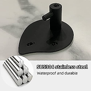 Jasonandiris Adhesive Hooks Heavy Duty Wall Hooks Waterproof Stainless Steel Hooks for Hanging Coat, Hat,Towel Robe Hook Rack Wall Mount- Bathroom and Bedroom Wall Hangers 4-Packs