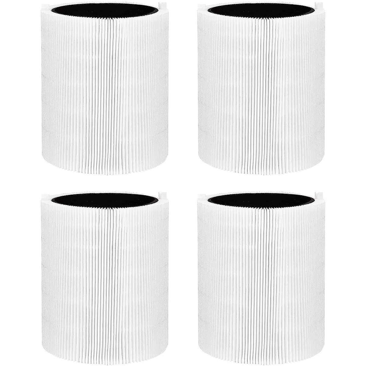 Fette Filter - 311 Air Purifier Replacement Filters, Compatible with Blueair Pure 311 High-efficiency 2-in-1 Filtration Systems, Particle Filter + Carbon Filter (Pack of 4)