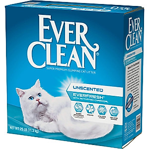 Ever Clean Ever Fresh Litter with Activated Charcoal , Unscented, 25 Pounds