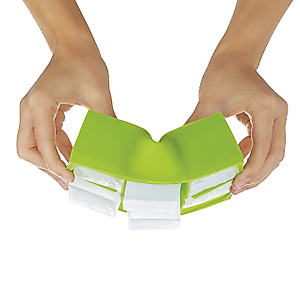 ZOKU Jumbo Ice Cube Trays, Set of 2, Stackable Large Silicone Molds with Flavor-Guard Lids, Easy-Release, BPA-Free