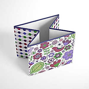 Bacati - Storage Tote (Large 14 x 14 x 10 inches, Botanical Purple)