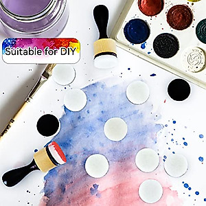 55 Pack Mini Ink Blending Tool Set, 3 PCS Round Alcohol Ink Applicator Tool 52 PCS Replacement Sponge Domed Foam Pads, Embossed Ink Splashing Pictures Card Making