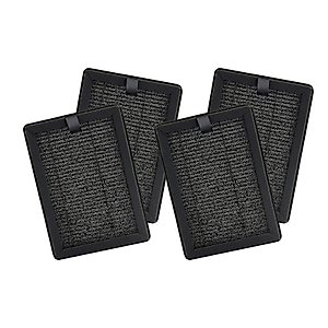 PUREBURG Replacement True HEPA Filters Compatible with PUURVSAS (HM669A) / ROVACS (RV60) Air Purifiers,H13 4-Stage Filtration Activated carbon 2-IN-1 Air Clean Dust VOCs, 4-Pack
