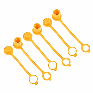 Aupoko 3 Pack Propane Natural LP Gas Dust Cap Plug Cover, 1/4'' Gas Quick Disconnect Connect Rubber Dust Cap and Plug