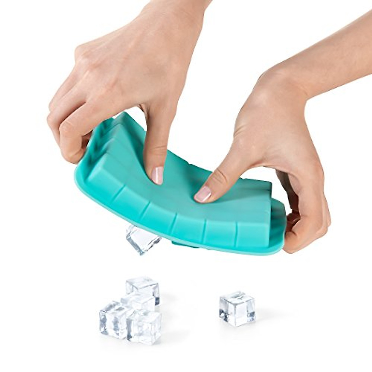 OXO Good Grips Silicone Small Ice Cube Tray for Cocktails with Lid