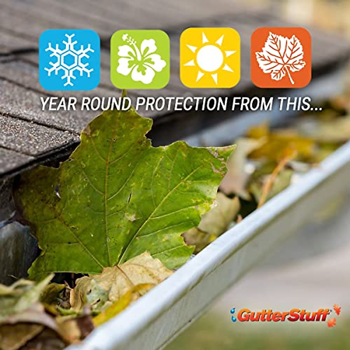 GutterStuff GSK432-2 K-Style Gutter Guard, 4-Inch, Original