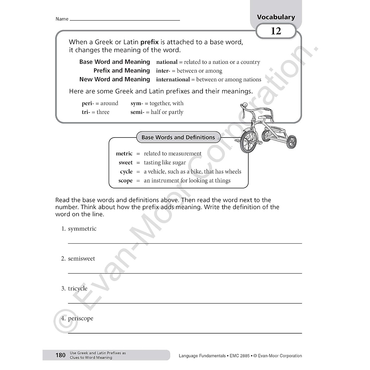 Evan-Moor Language Fundamentals, Grade 5