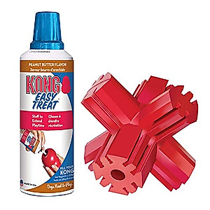 KONG - Jump'N Jack and Easy Treat Peanut Butter - Treat Dispensing Toy with Treats - for Small Dogs
