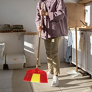 Mobestech 6pcs Broom Head Sweeping Brush Heads Pooter Sweeper Head Broom Replacement Head Brooms Broom Outdoor Broom Accessories Broom Parts Plastic Household Barre Red