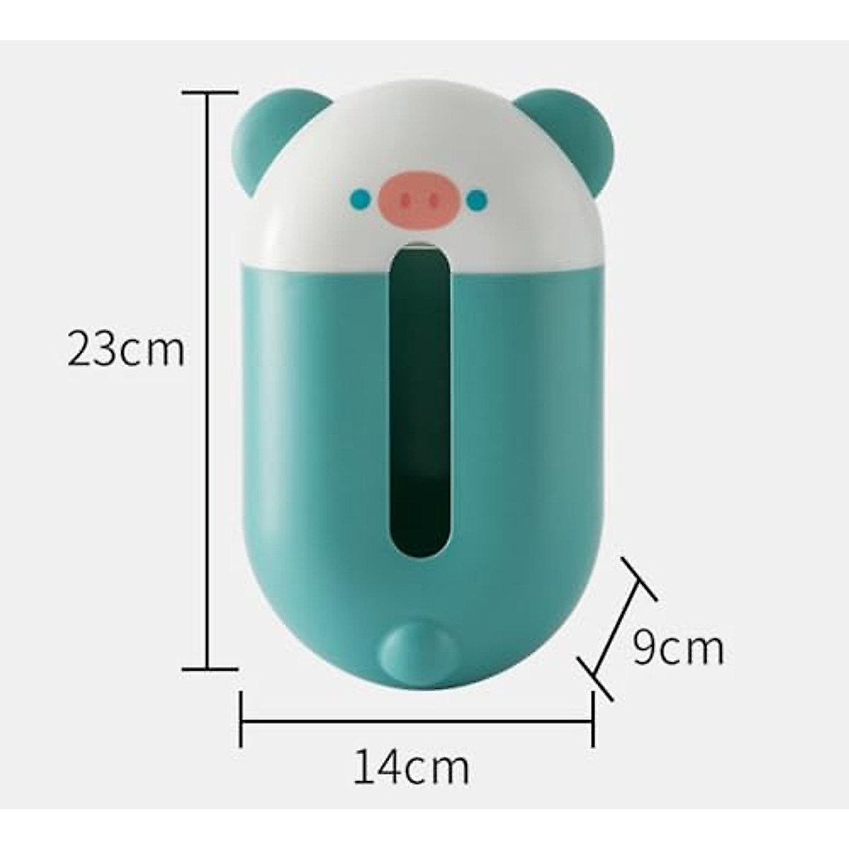 WISELADY Cute Bear Shape Wall Mounted Tissue Box, Cartoon Shape Tissue Box, Suitable for Bathroom Vanity, Bedside Table, Office, Kitchen (Brown,Medium)