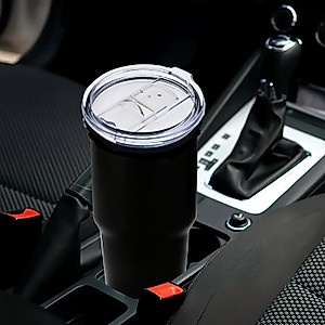 sweetfamily 2 Replacement Lids for Stainless Steel Tumbler Travel Cup,3.1 to 3.15 INCH Cup Mouth Compatible with YETI Rambler and More Tumbler Cups,Spill Proof Splash Resistant Sliding Covers (20 oz)