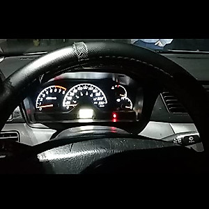 BlyilyB 10-Pack T5 37 74 LED Bulb With Twist Lock Socket PC74 PC37 Dashboard Instrument Panel Gauge Cluster Light