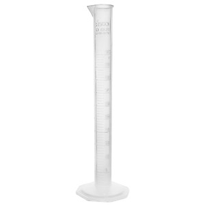 EISCO 24PK Graduated Cylinders, 10mL - Class B Tolerance - Octagonal Base - Polypropylene Plastic - Industrial Quality, Autoclavable
