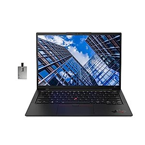 2022 Lenovo Thinkpad X1 Carbon 14.0" WUXGA 60Hz Low Blue Light Touch Business Laptop, 12th Gen Intel Core i7-1270P, 32GB RAM, 1TB PCIe SSD, Intel Iris Xe Graphics, Win11 Pro, Black, 32GB USB Card