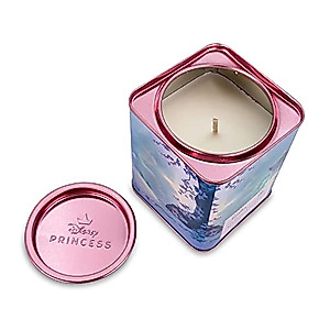 Disney Princess Home Collection Mulan 11-Ounce Scented Tea Tin Candle with Magnolia Blossom Fragrance | 28-Hour Burn Time | Home Decor Housewarming Essentials, Cute Gifts and Collectibles
