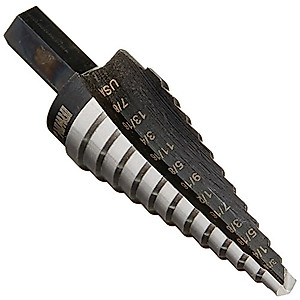 IRWIN Step Drill Bit, 3/16-Inch to 7/8-Inch, 3/8-Inch Shank (10234)