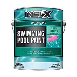 INSL-X Waterborne, Semi-Gloss Acrylic Pool Paint, Ocean Blue, 1 Gallon