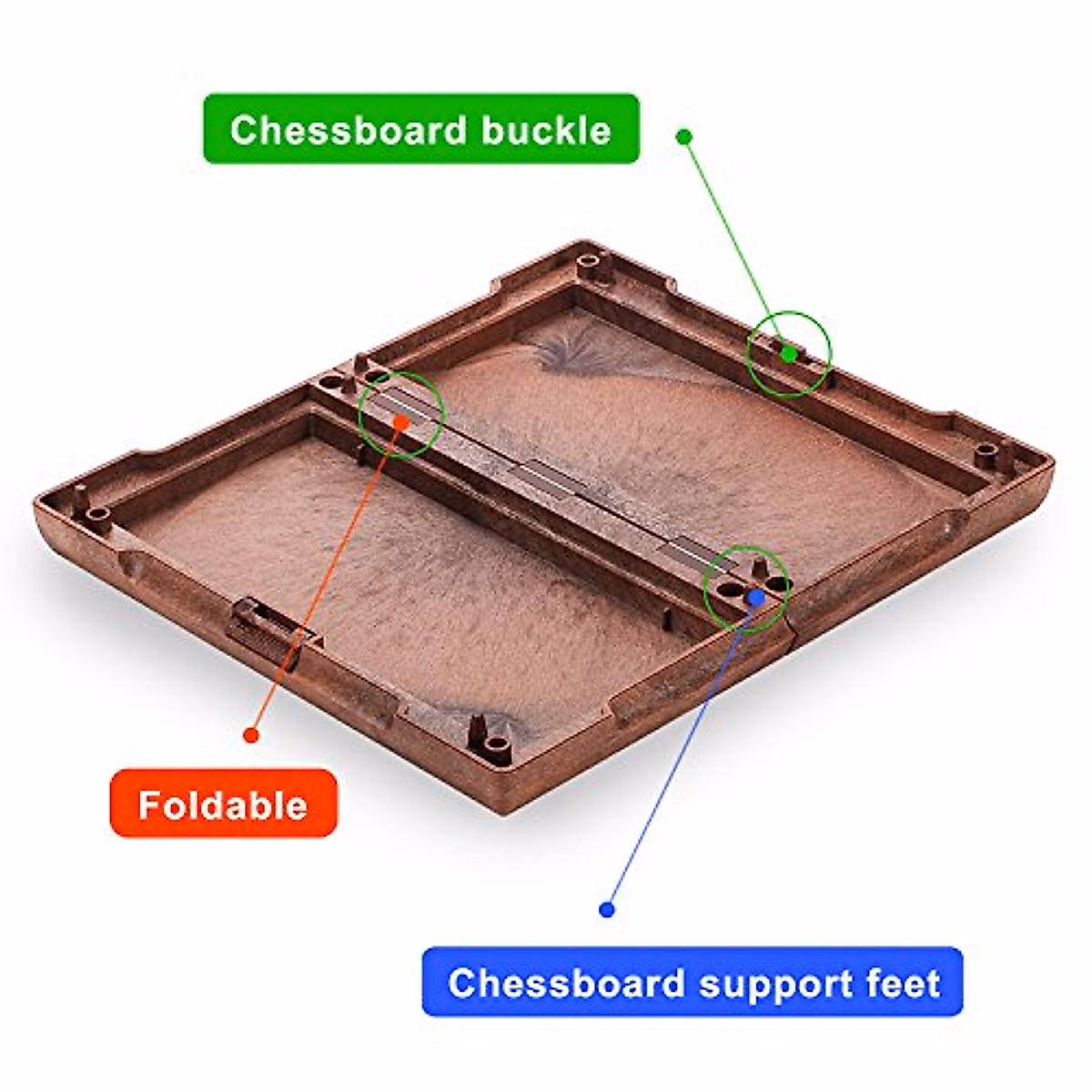 ColorGo Magnetic Travel Chess Set, Portable Mini Chess Board Game for Adults and Kids